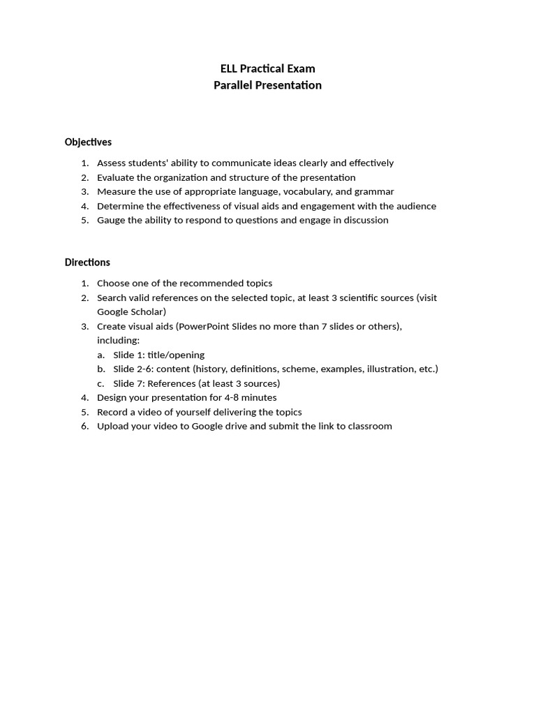 ELL Practical Exam Academic Speaking | PDF | Social Media | Popular ...