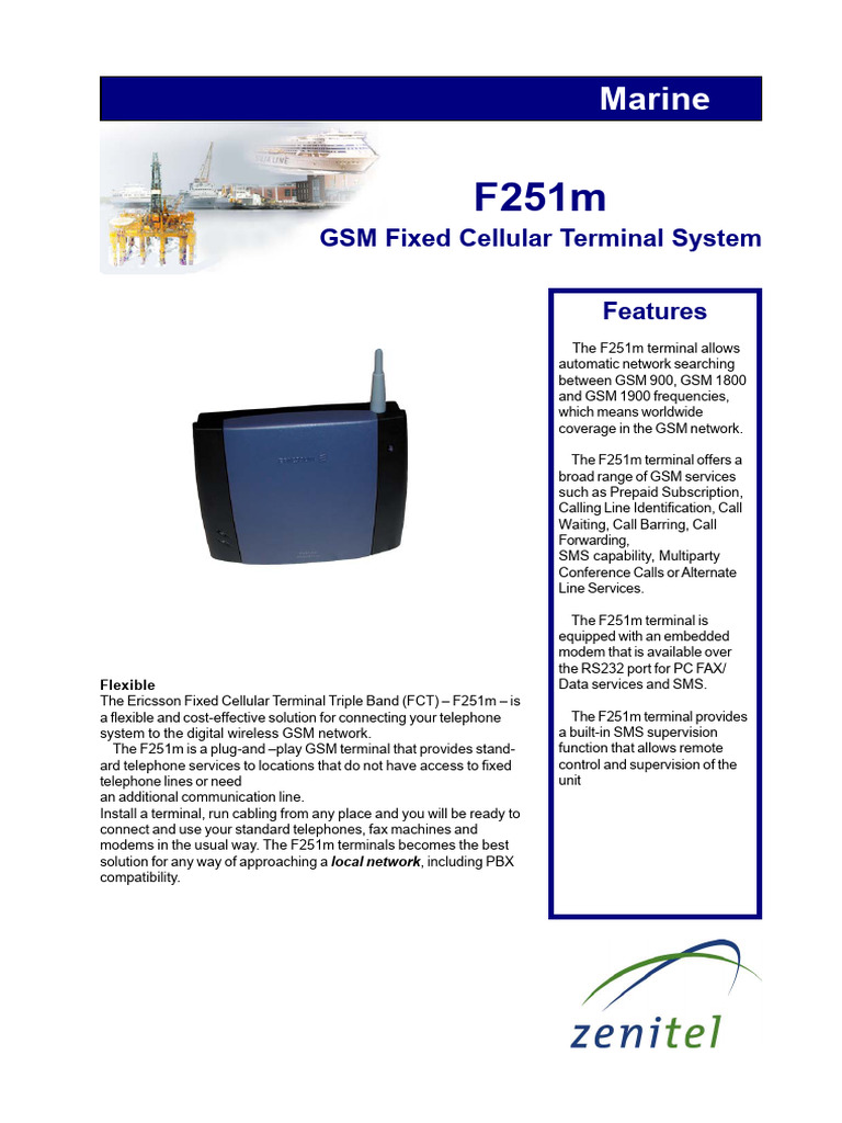 F251m GSM Fixed Cellular Terminal System | PDF | Gsm | Modem