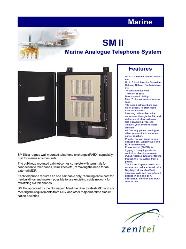 SMII Marine Analogue Telephone System | PDF | Telephone | Telephone ...