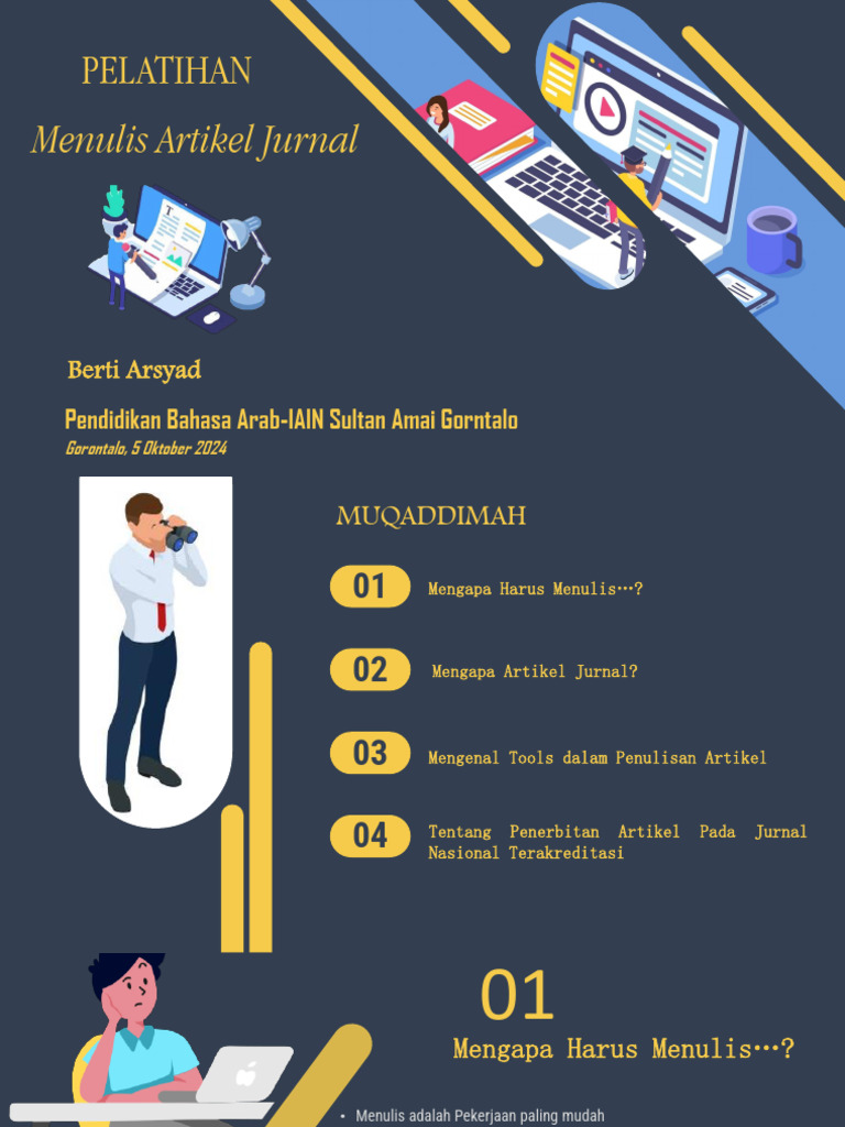 PPT PENULISAN ARTIKEL JURNAL PBA | PDF