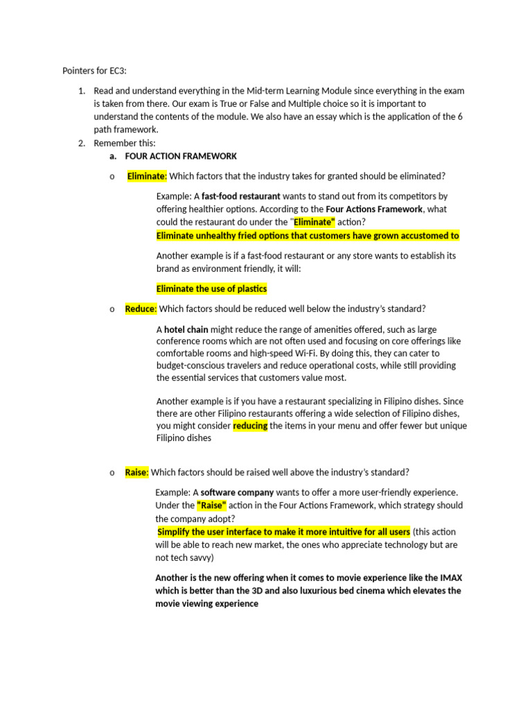 EC3 Exam Study Guide: Frameworks Explained | PDF | Movie Theater | Brand