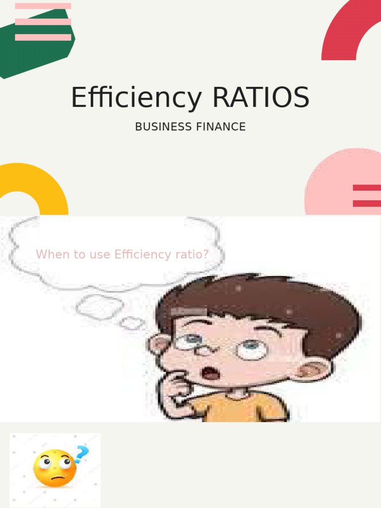 Understanding Efficiency Ratios in Finance | PDF | Revenue | Inventory