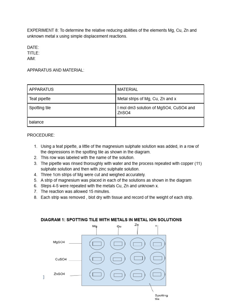 CAPE CHEM LABs | PDF