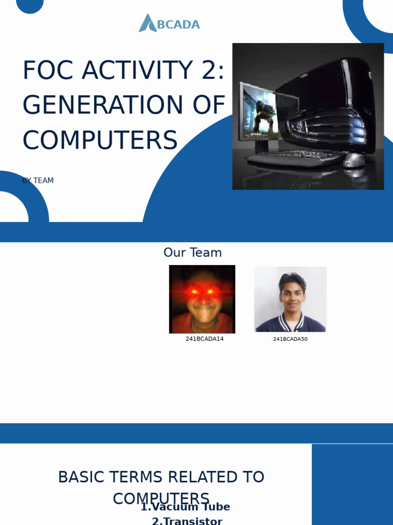 Foc Activity 2 Generatiio | PDF | Integrated Circuit | Electronic Circuits