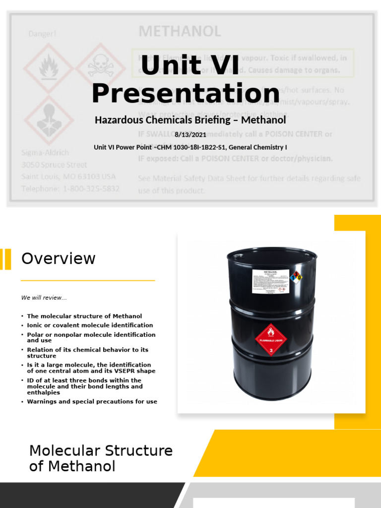 Unit VI PowerPoint_Chemical Briefing | PDF | Chemical Polarity | Chemical Bond