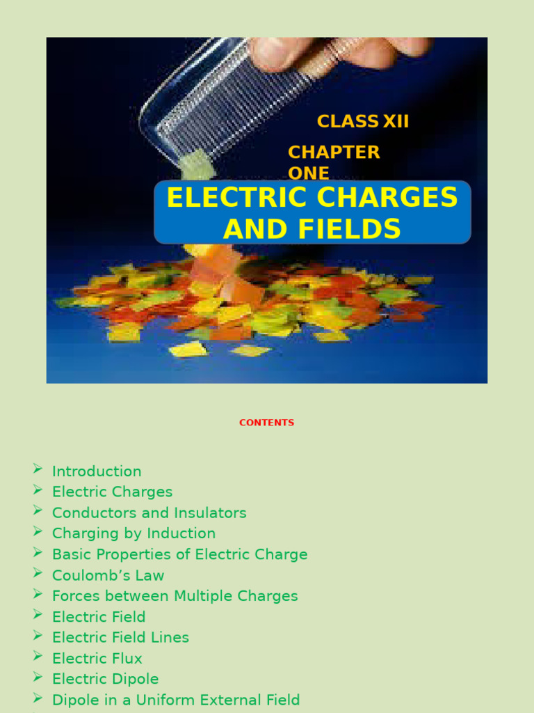 Electric Charges and Fields | PDF | Electric Charge | Electricity