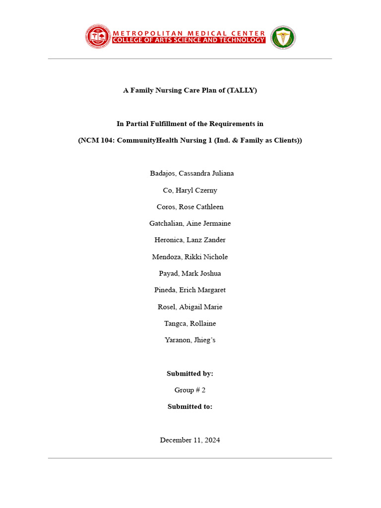 Final Tally | PDF | Chronic Condition | Vaccination