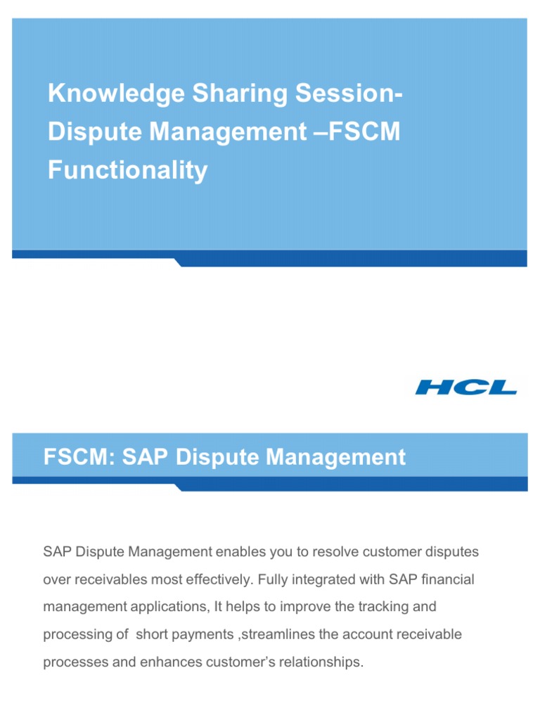 Dispute Management | PDF