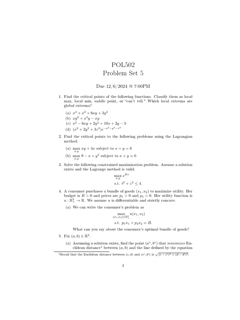 ps5 POL502 2024 | PDF