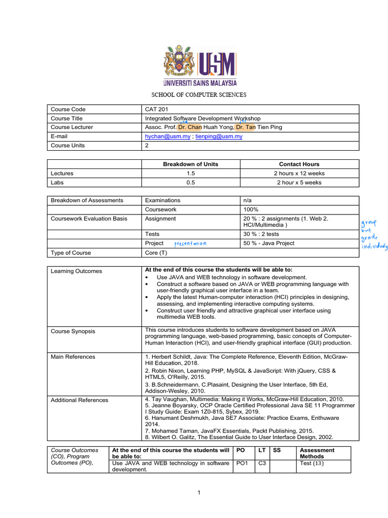 Integrated Software Development Course | PDF | Java (Programming Language) | Usability
