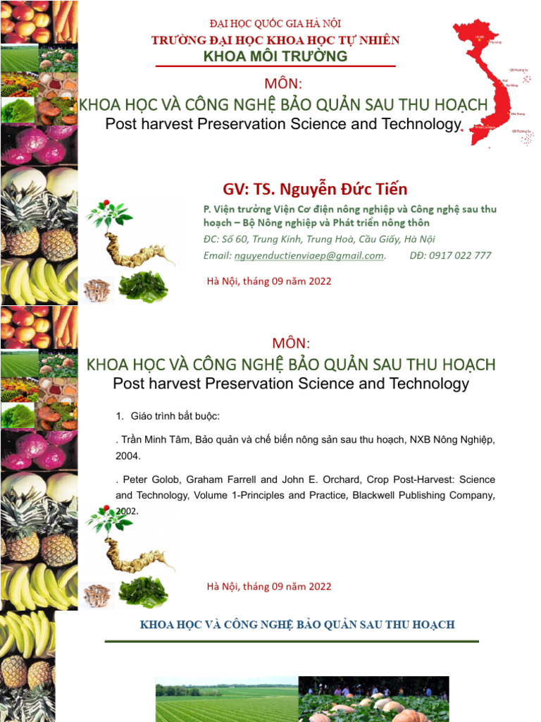KHCN Bao quản STH. Chương 1. (1.2.3). NguyenDucTienViaep. 0917022777 (7&9-9-2022) | PDF