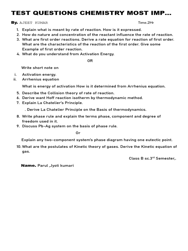 Most Imp Question | PDF