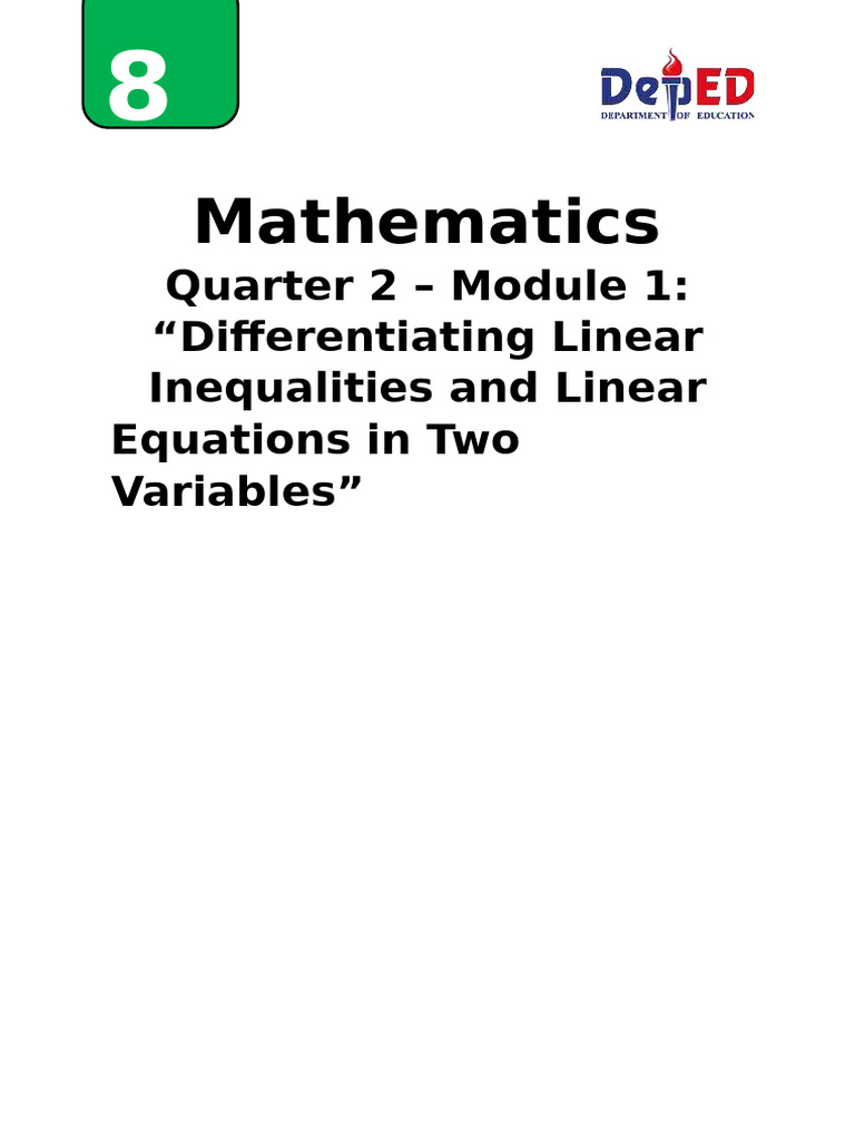 Math.1 | PDF | Equations | Inequality (Mathematics)
