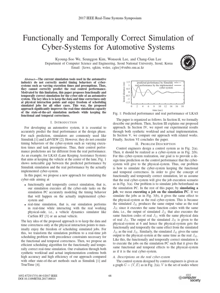 Automotive Cyber-System Simulation | PDF | Simulation | Real Time Computing