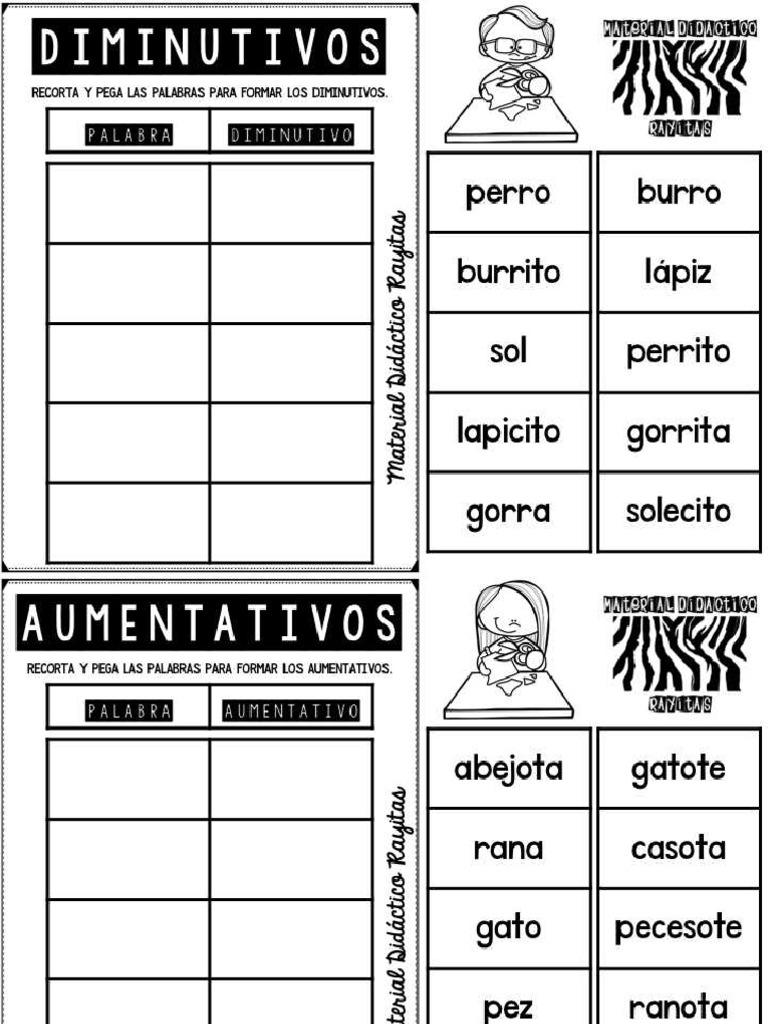 aumentativo y diminutivo | PDF