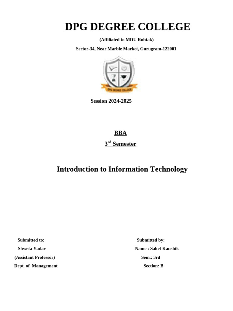 Front_page_of_Practical_file_IT[1][1] | PDF