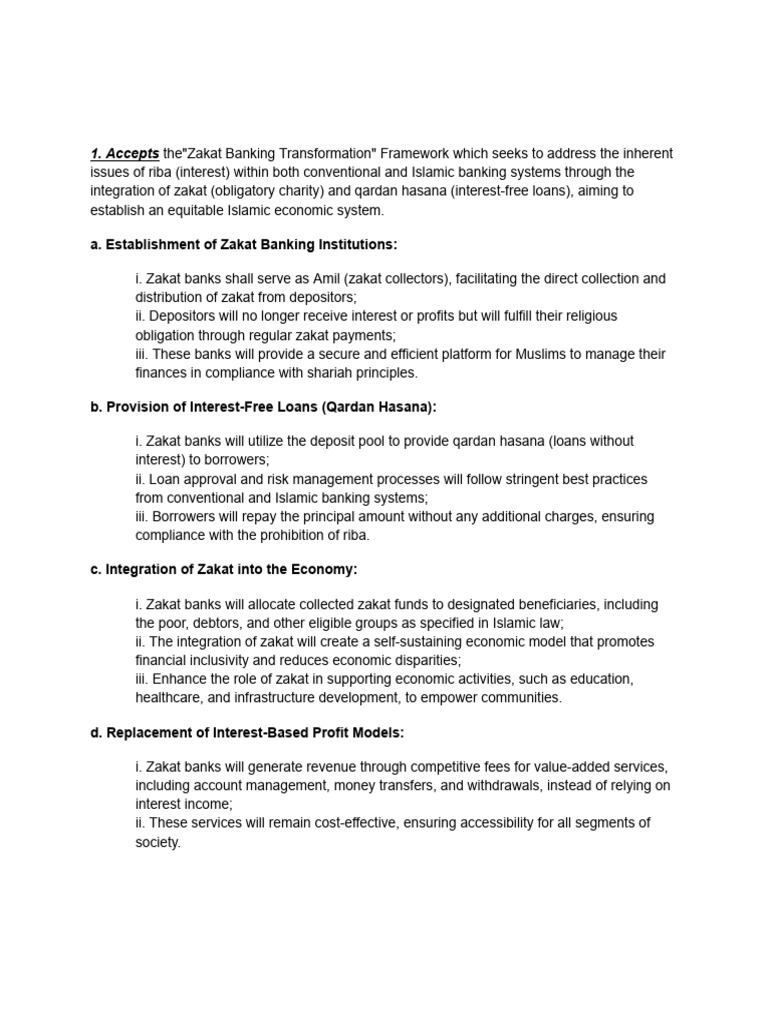 Riba framework | PDF | Islamic Banking And Finance | Banks