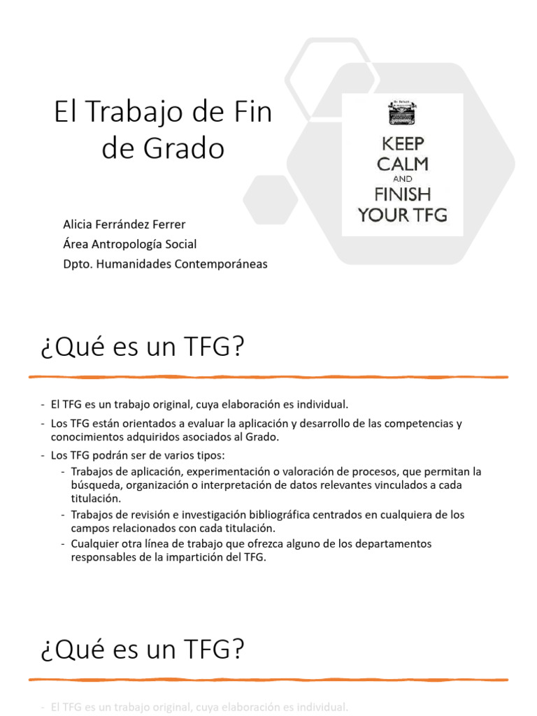 Seminario Sobre TFG 24-25 | PDF
