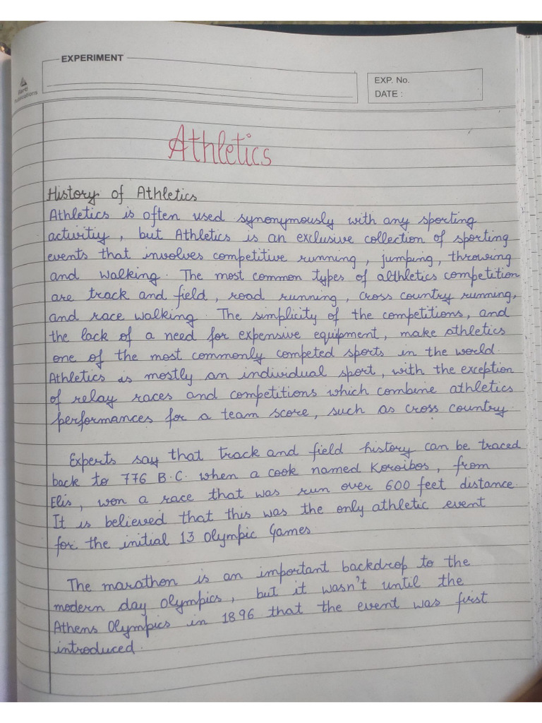 Physical Education Practical 12th (3) | PDF