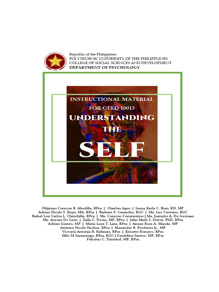 UNDERSTANDING-THE-SELF | PDF | Id | Self Efficacy