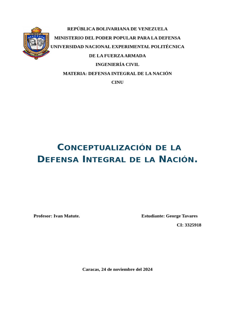 Ensayo George Tavares 33.259.218 | PDF | Estado (política) | Gobierno