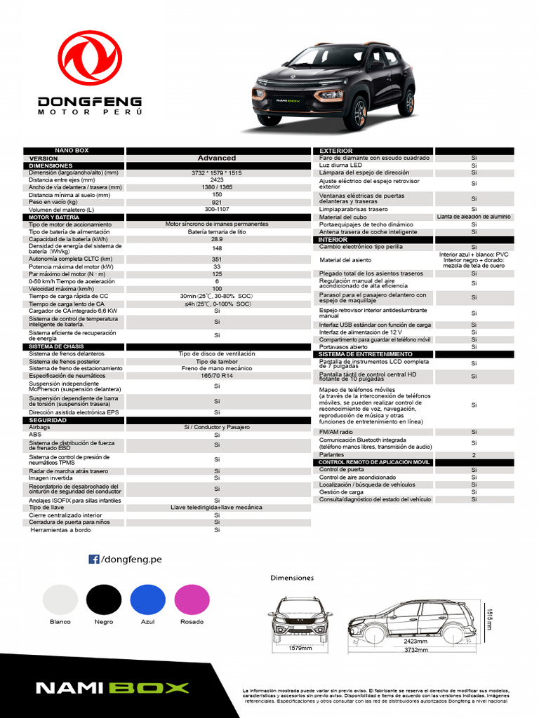 Ficha-Nami Box | PDF | Vehículos terrestres | Vehículo de motor