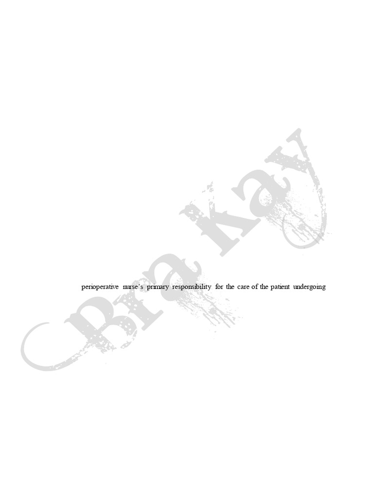 Surgery Objectives by Bra Kay | PDF | Surgery | Operating Theater