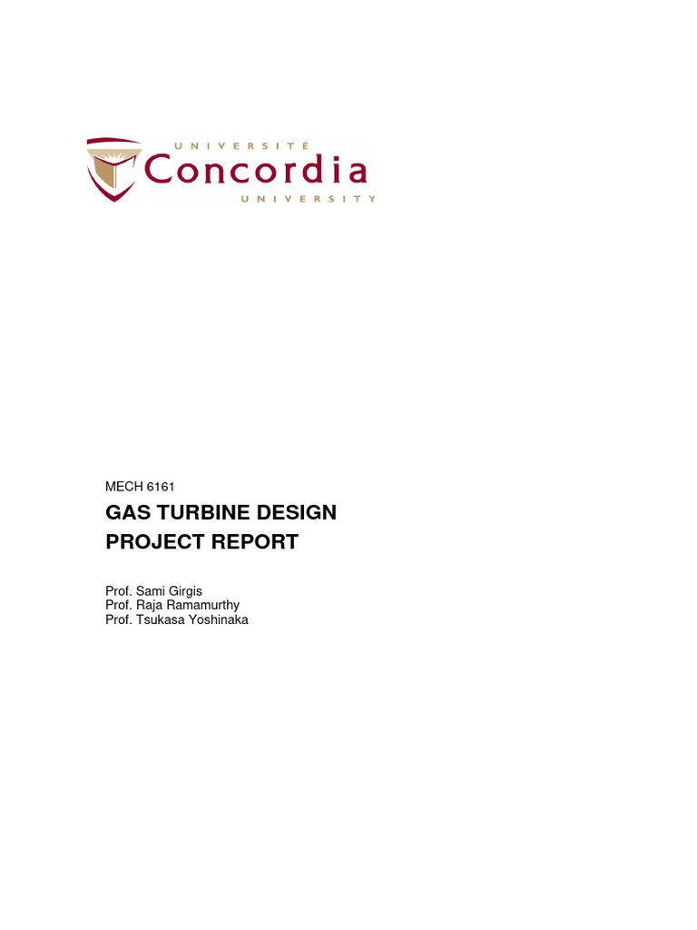 Gas Turbine Design and Development of TH | PDF | Mechanical Engineering ...