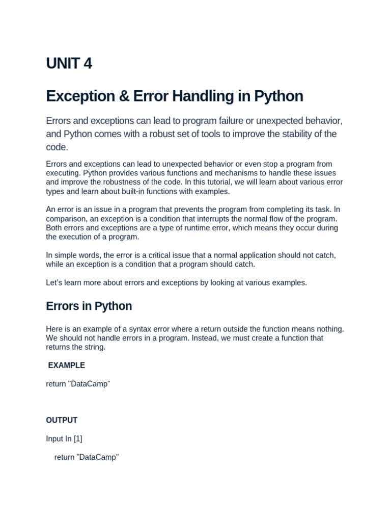UNIT 4-NEW | PDF | Class (Computer Programming) | Computer Program