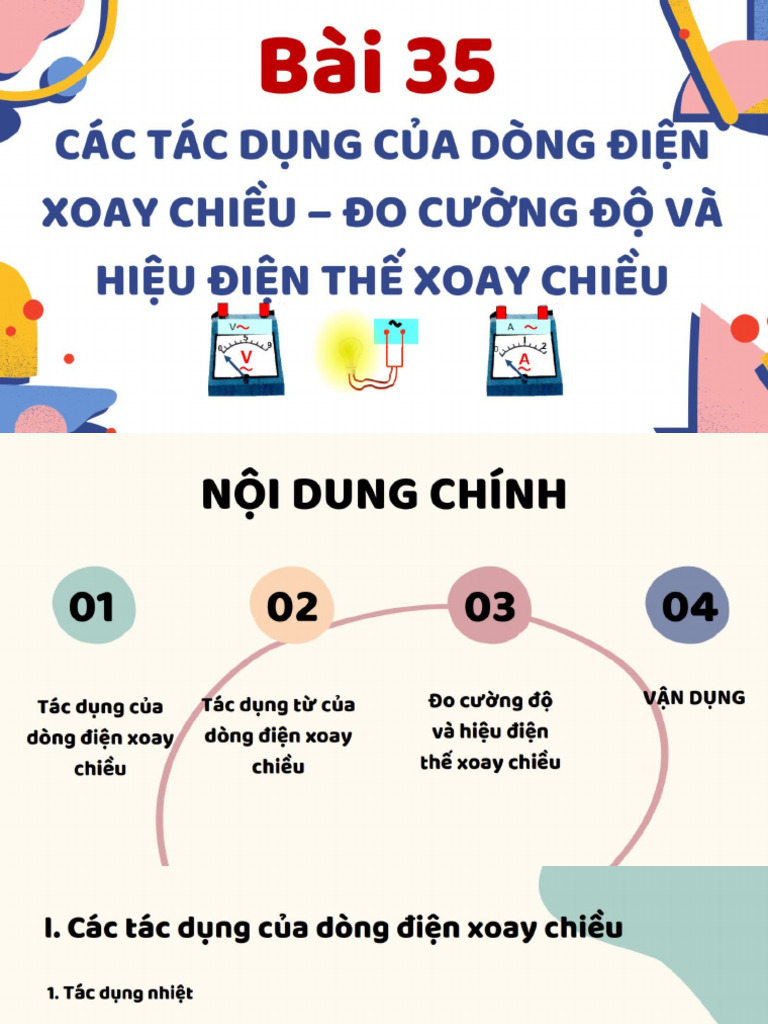 Bai 35 Cac Tac Dung Cua Dong Dien Xoay Chieu Do Cuong Do Va Hieu Dien The Xoay Chieu | PDF