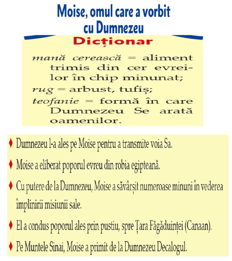 Moise, Omul Care a Vorbit Cu Dumnezeu | PDF