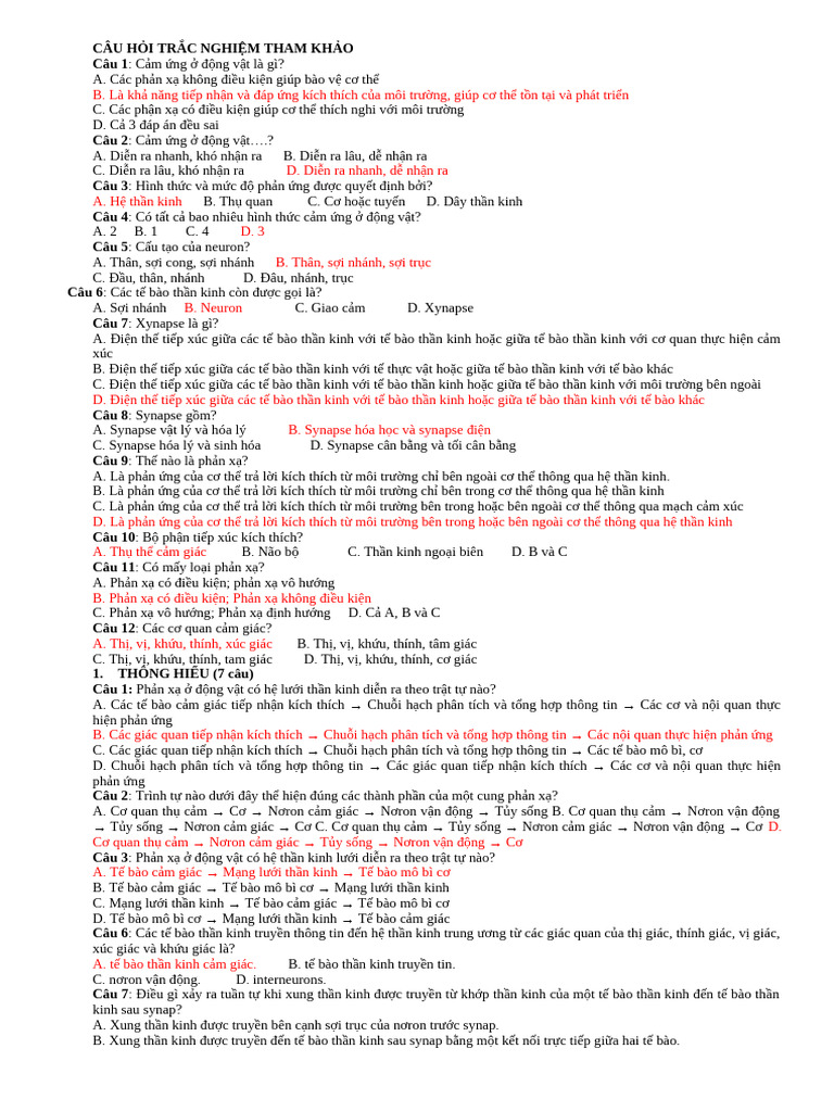 CÂU HỎI TRẮC NGHIỆM THAM KHẢO KT GK 2 | PDF