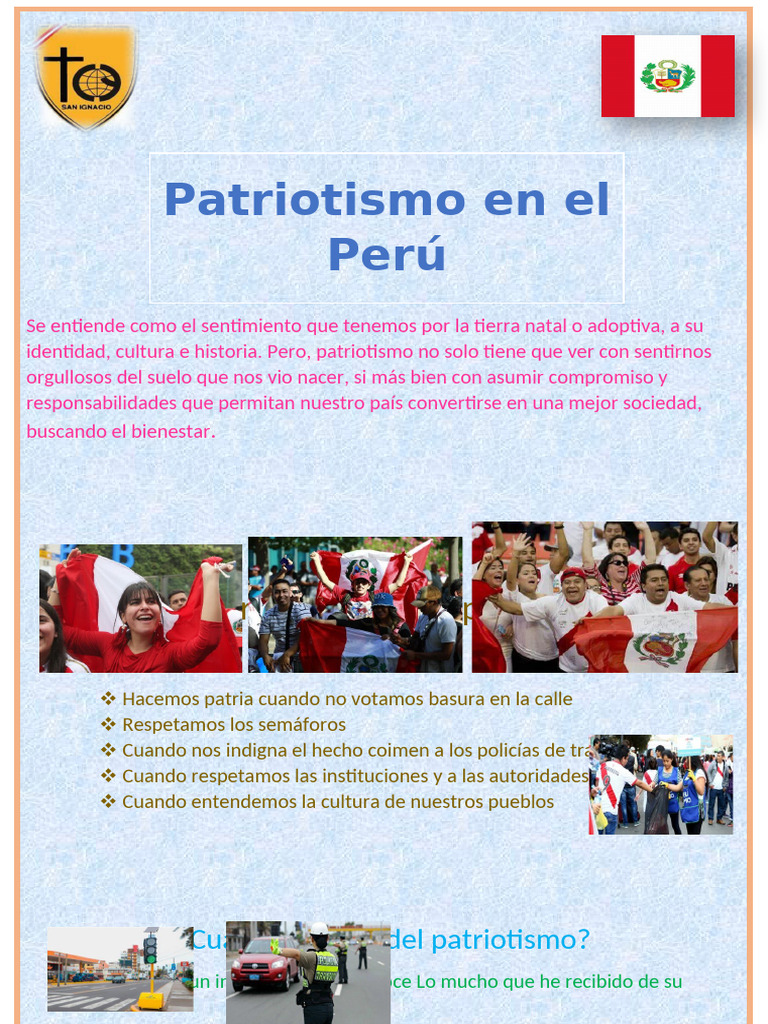 Patriotismo en el Perú: Definición y Valores | PDF