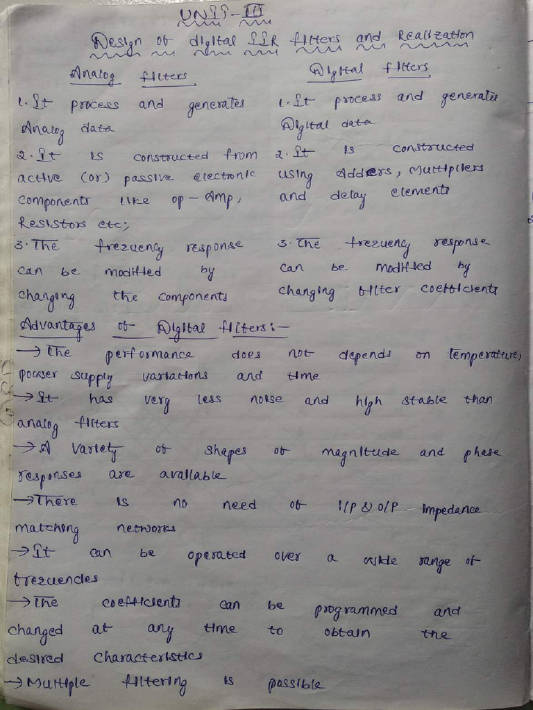 DSP UNIT III notes | PDF DSP UNIT III notes | PDF