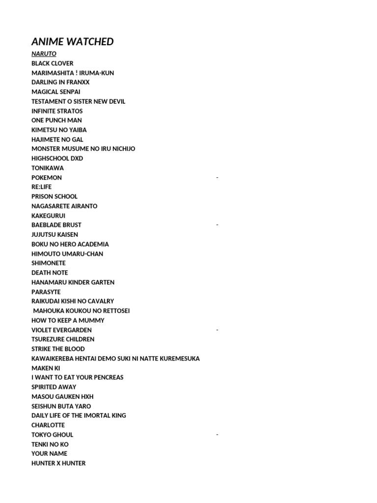 ANIME 114 | PDF | Anime And Manga