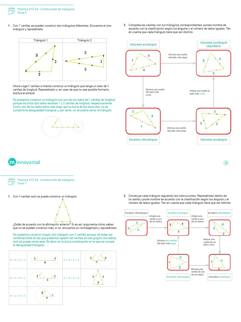 Ficha 34 Solución | PDF | Triángulo | Geometría Elemental