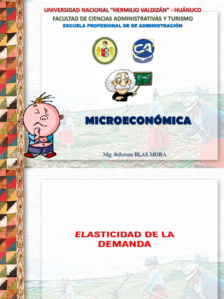 SEMANA 8 Clases 15 y 16 MICROECON. ADM. | PDF | Elasticidad (economía ...