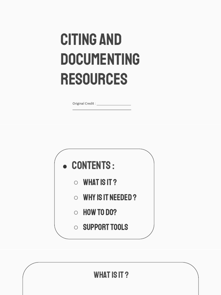 Citing Documenting Resources | PDF | Apa Style | Citation