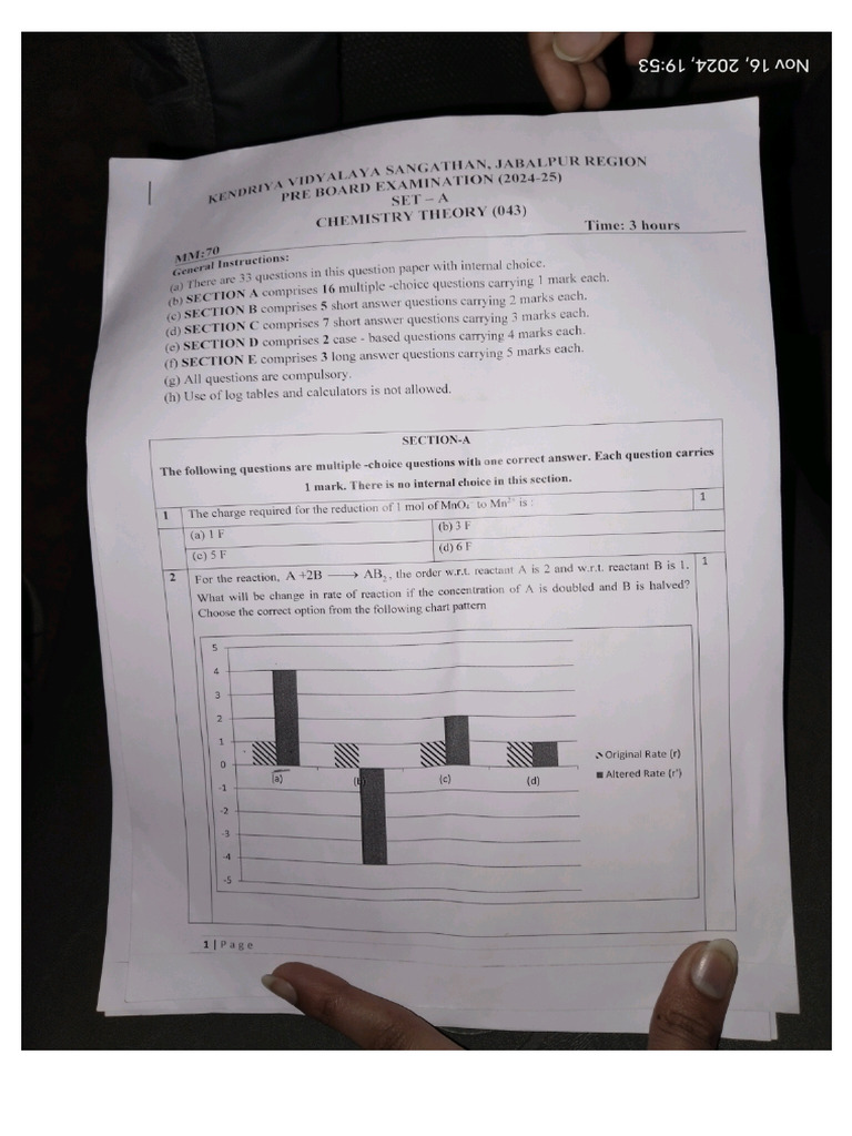 Chemistry KV Paper | PDF