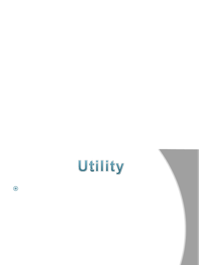 UTILITY ANALYSIS | PDF