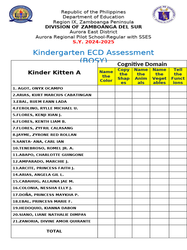 ECD-Assessment-Matrix | PDF
