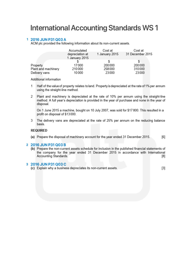 1-International Accounting Standards Worksheet 1 - A Level Accounting ...