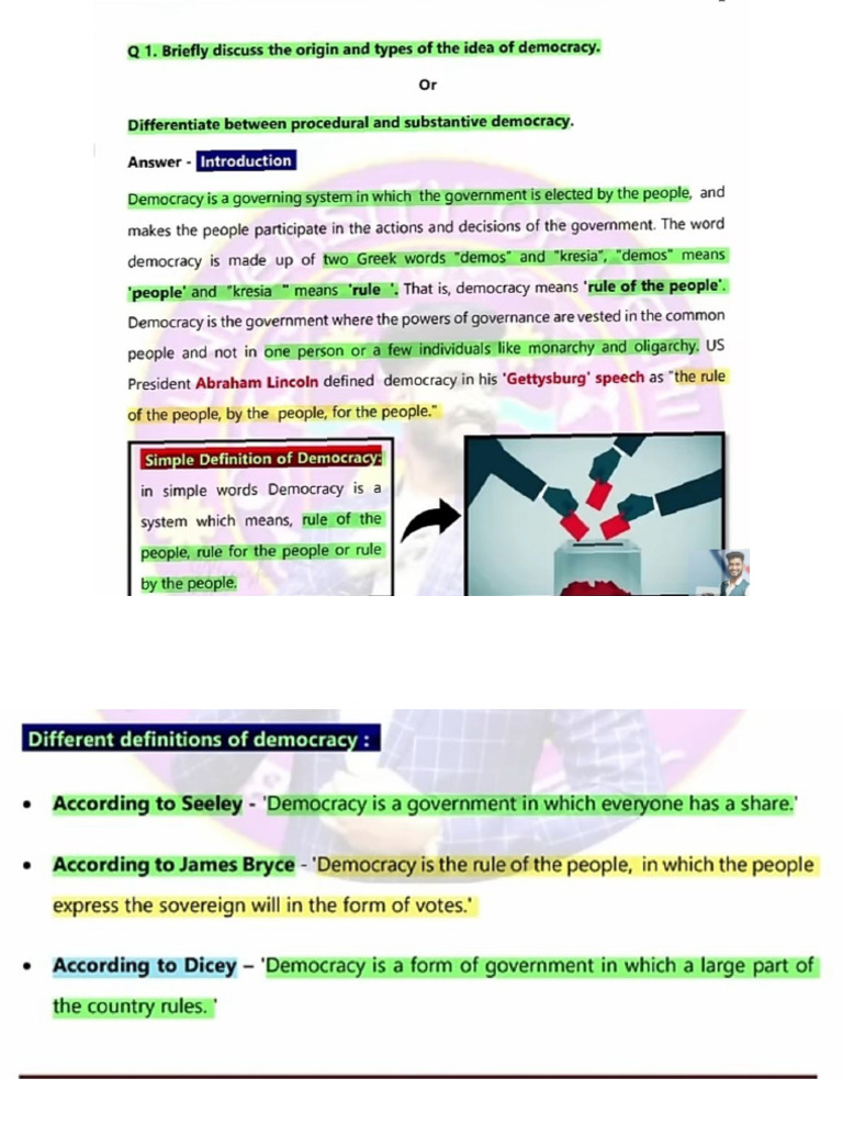 Theory and Practice of Democracy Eng | PDF