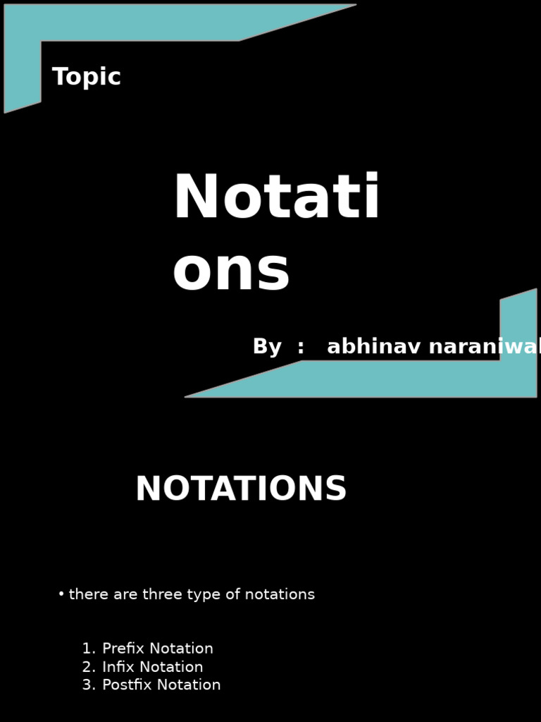 Notations | PDF