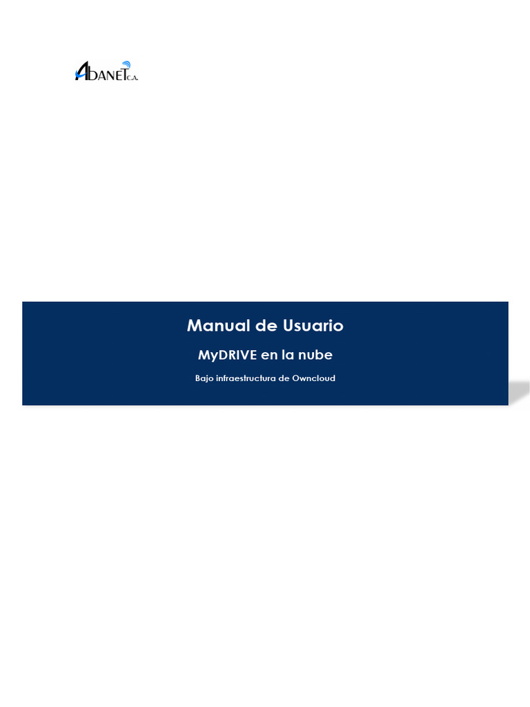 Manual de Funciones MyDRIVE en Español | PDF | Archivo de computadora ...