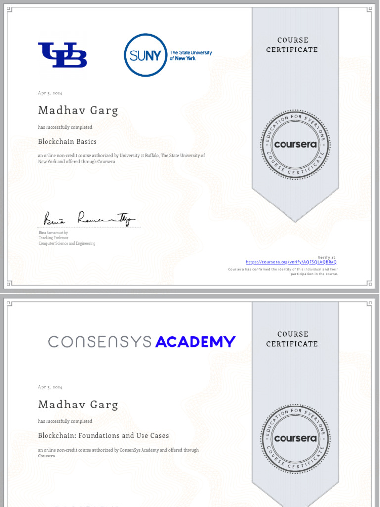 Blockchain Certificates 1731742807 | PDF