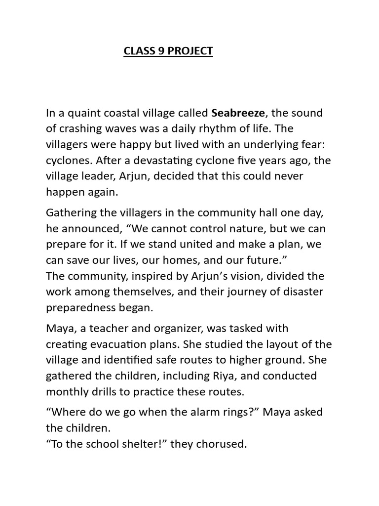 Class 9 Project | PDF | Natural Disasters | Tropical Cyclones