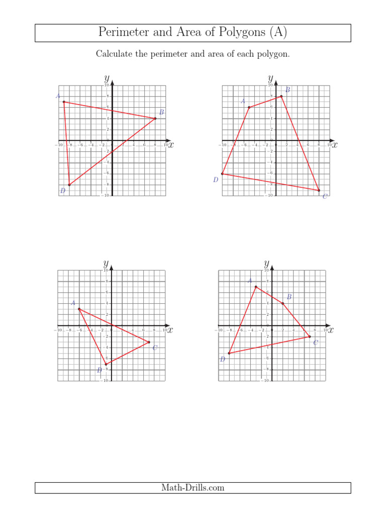 Calculate Polygon Perimeter and Area | PDF | Area | Euclidean Geometry