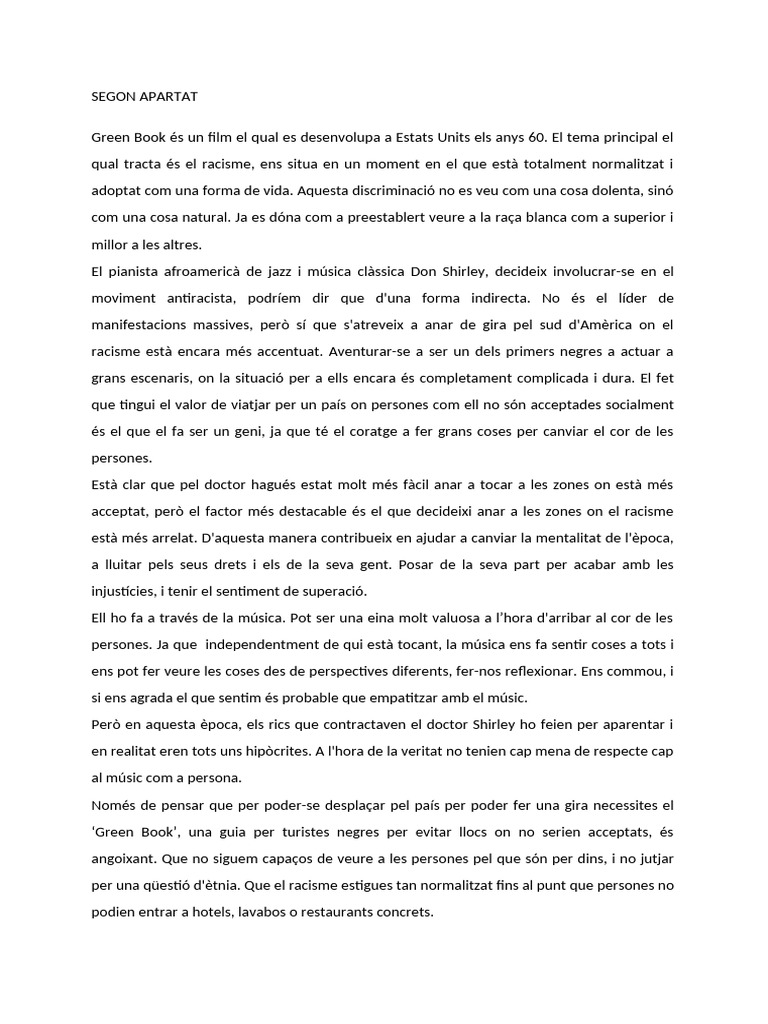 TREBALL GREEN BOOK | PDF