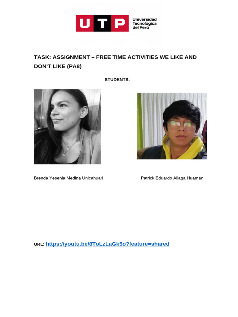 Student Free Time Preferences | PDF